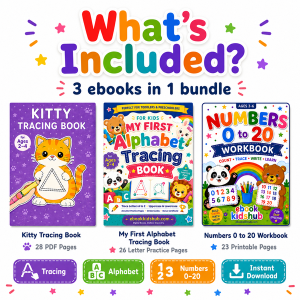 Early Learning Printable Workbook Bundle for Kids Ages 2–6 – Ebookkidshub